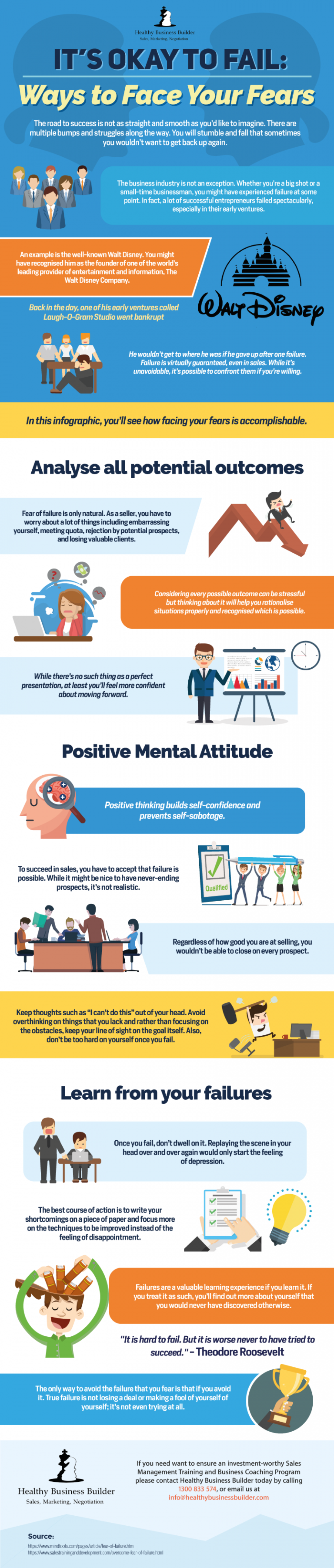 It’s Okay to Fail: Ways to Face Your Fears (Infographic)